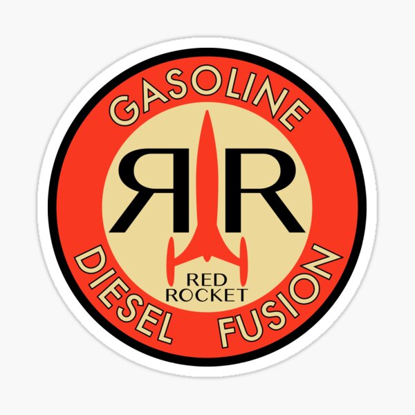 "RedRocket" Sticker by synaptyx | Redbubble