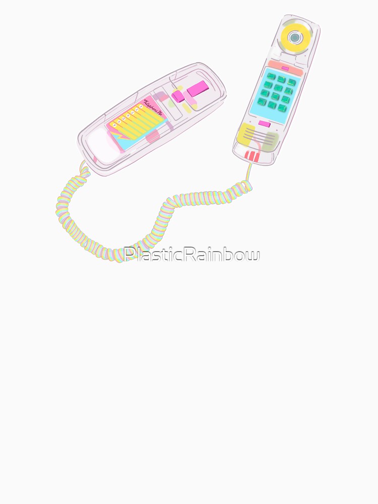 "Translucent 90s Phone" T-shirt by PlasticRainbow | Redbubble