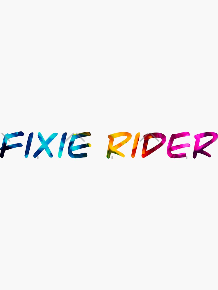 "Fixie rider" Sticker for Sale by ElYeti1 | Redbubble