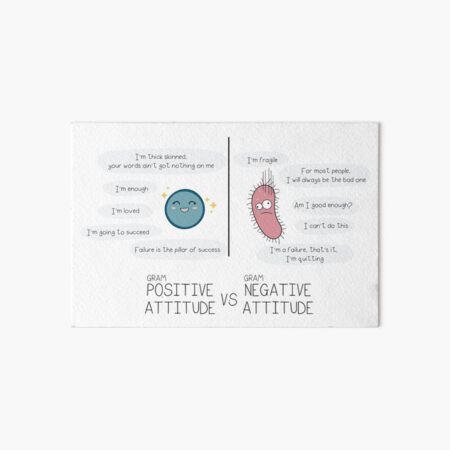 "Microbes puns ft. Gram positive and Gram negative bacteria" Art Board ...