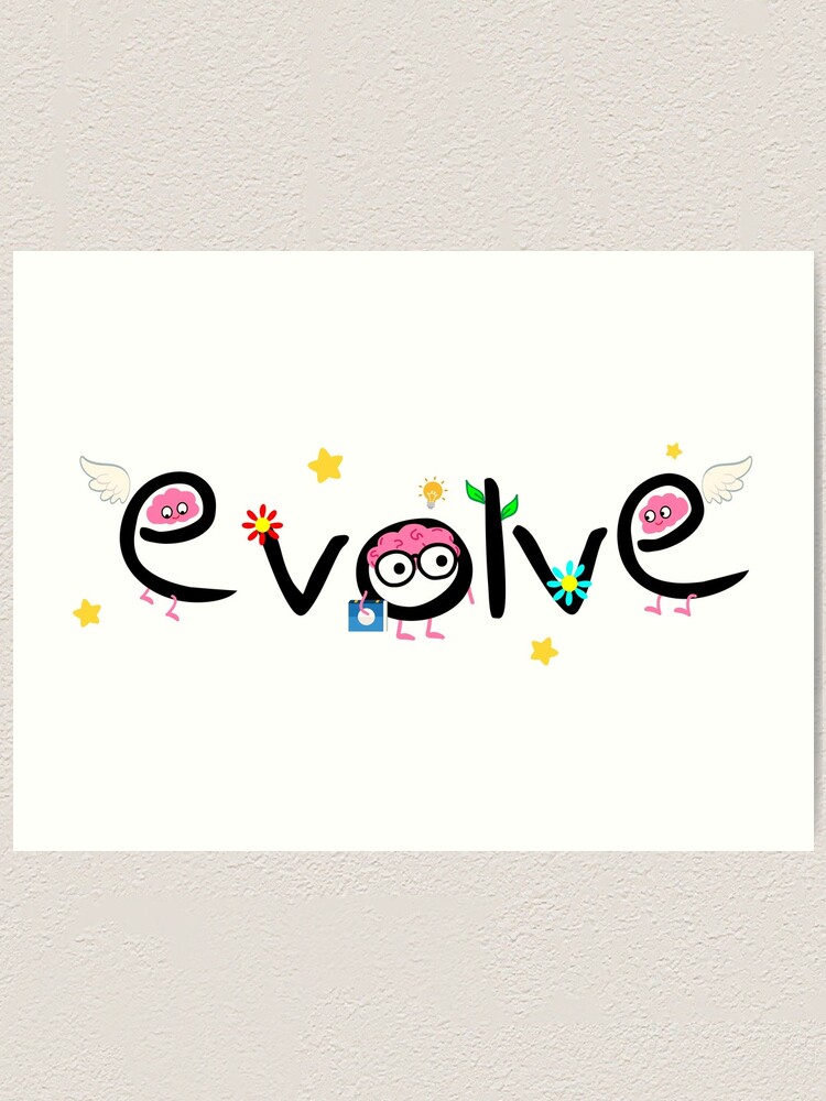 "Evolve logo" Art Print by KJPieper | Redbubble