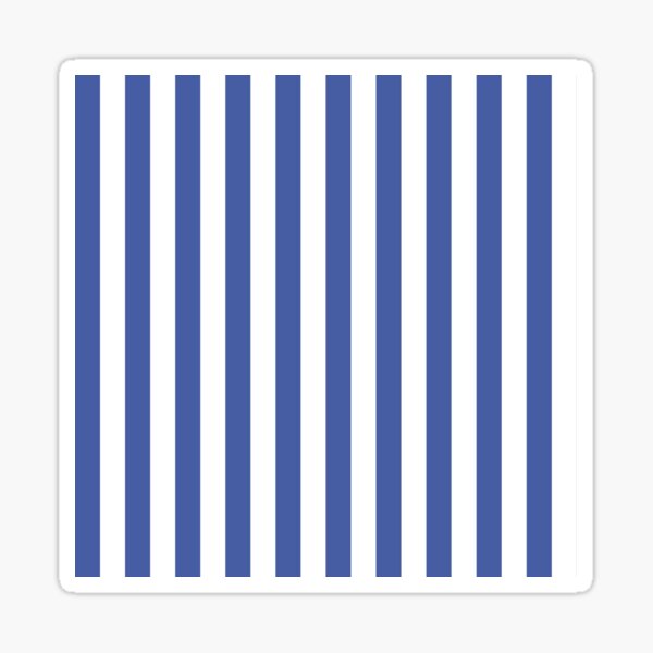 "Amparo Blue Striped Basic Design" Sticker by Pixelsadots | Redbubble