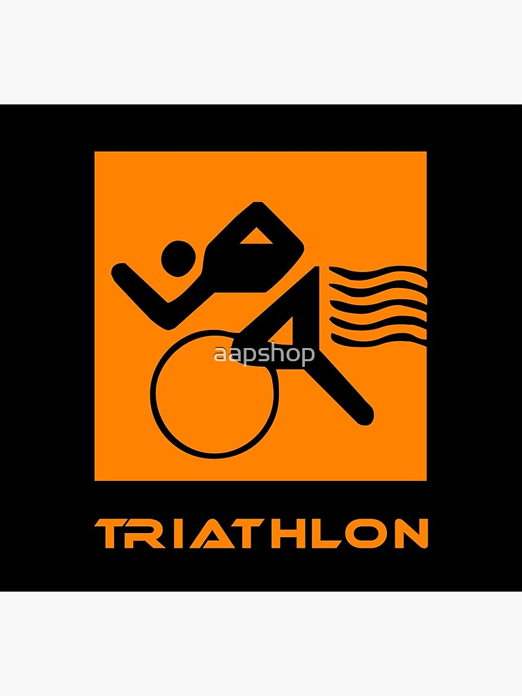 "Triathlon one logo" Poster by aapshop | Redbubble