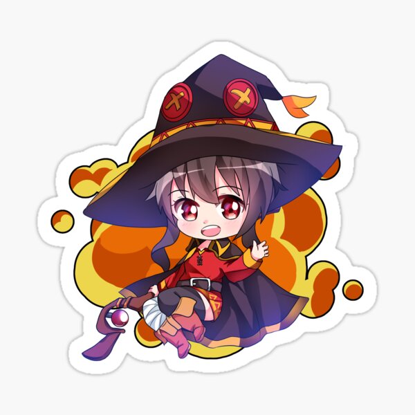 "Megumin Konosuba Cute" Sticker for Sale by weeci | Redbubble
