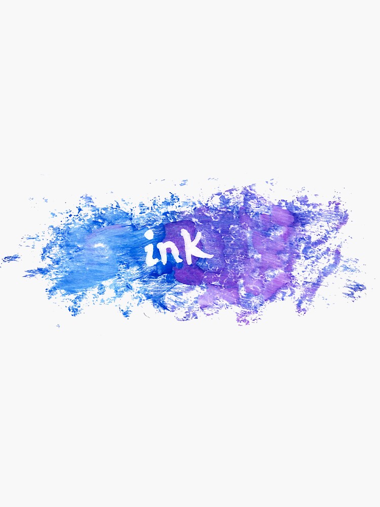"ink - word art" Sticker for Sale by lucythewizbard | Redbubble
