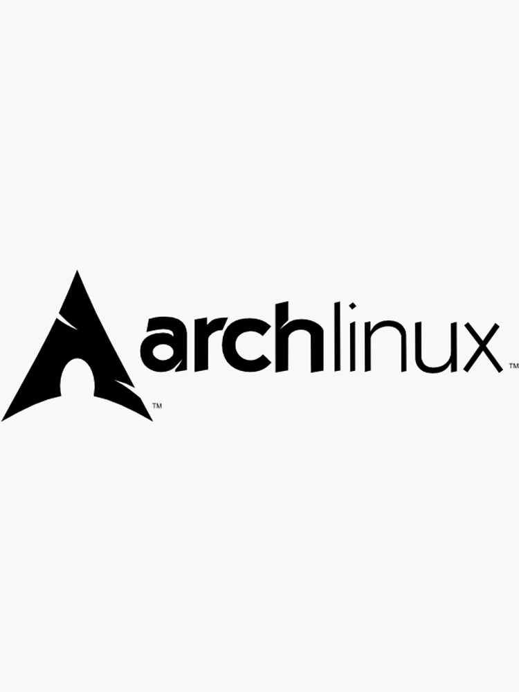 "Arch Linux Black Logo" Sticker for Sale by Skillers3 | Redbubble