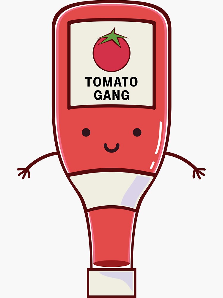 "Cute Tomato Gang" Sticker for Sale by workaholy | Redbubble