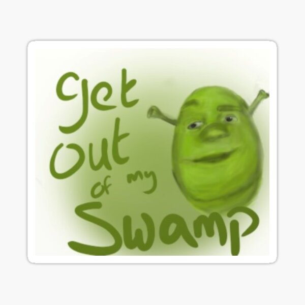 "shrek's swamp " Sticker for Sale by bloomingstars | Redbubble
