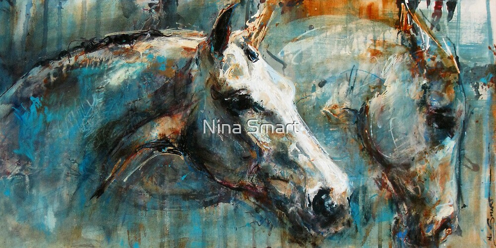 "The noble horse and his alter ego" by Nina Smart | Redbubble