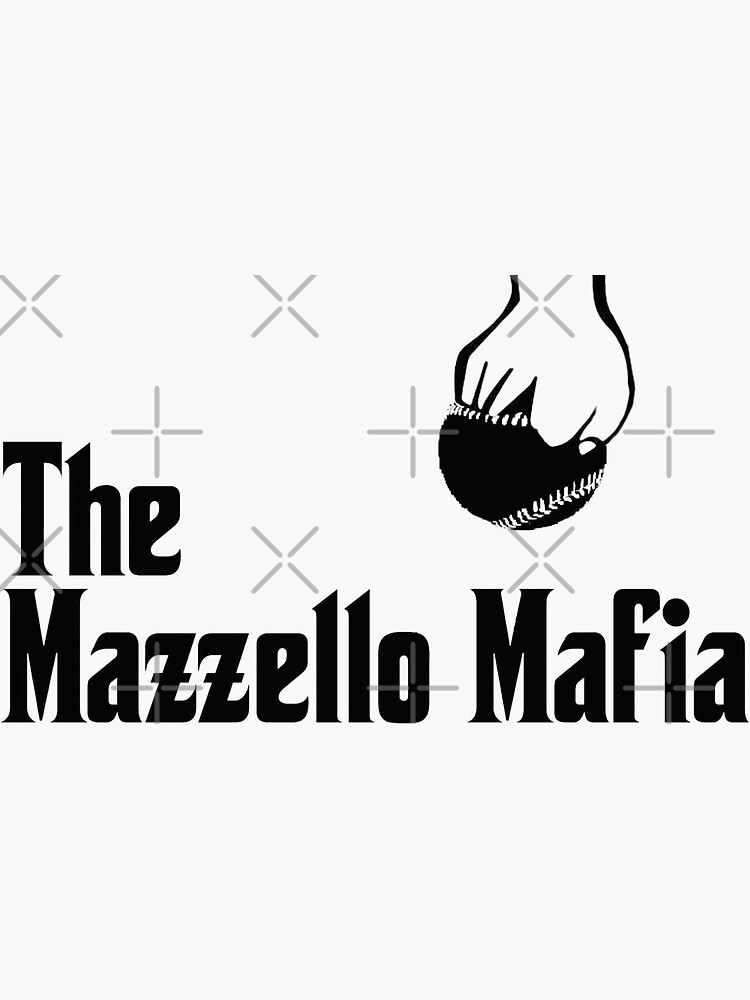 "The Mazzello Mafia Baseball Logo BLACK" Sticker by MazzelloMafia1 ...