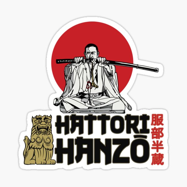 "hattori hanzo" Sticker for Sale by Orazio Giliberto | Redbubble