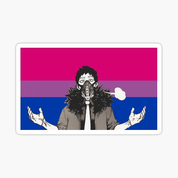 "bisexual overhaul" Sticker by sadisubedi | Redbubble