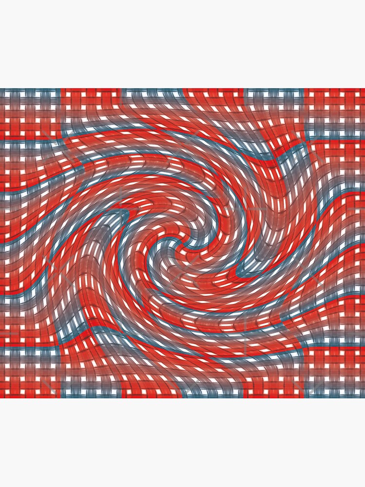 "Warped Buffalo Tartan Plaid (Red • Blue • Wavy • Tiles Pattern ...