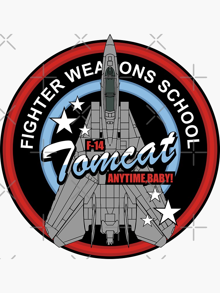 "F-14 Tomcat Patch" Sticker for Sale by StrongVlad | Redbubble