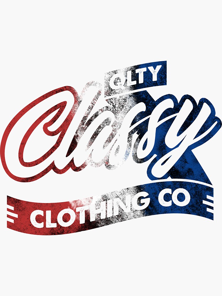"Classy clothing design" Sticker by Nikola-14 | Redbubble