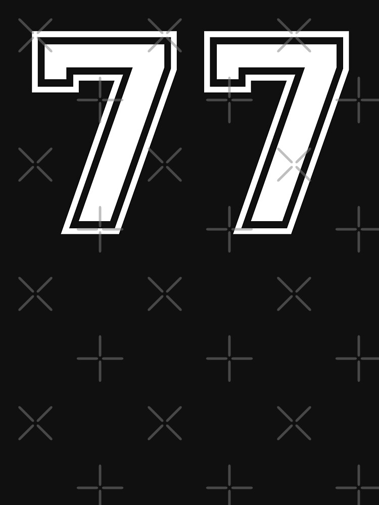 "Number 77 Seventy Seven" T-shirt for Sale by AllWellia | Redbubble ...