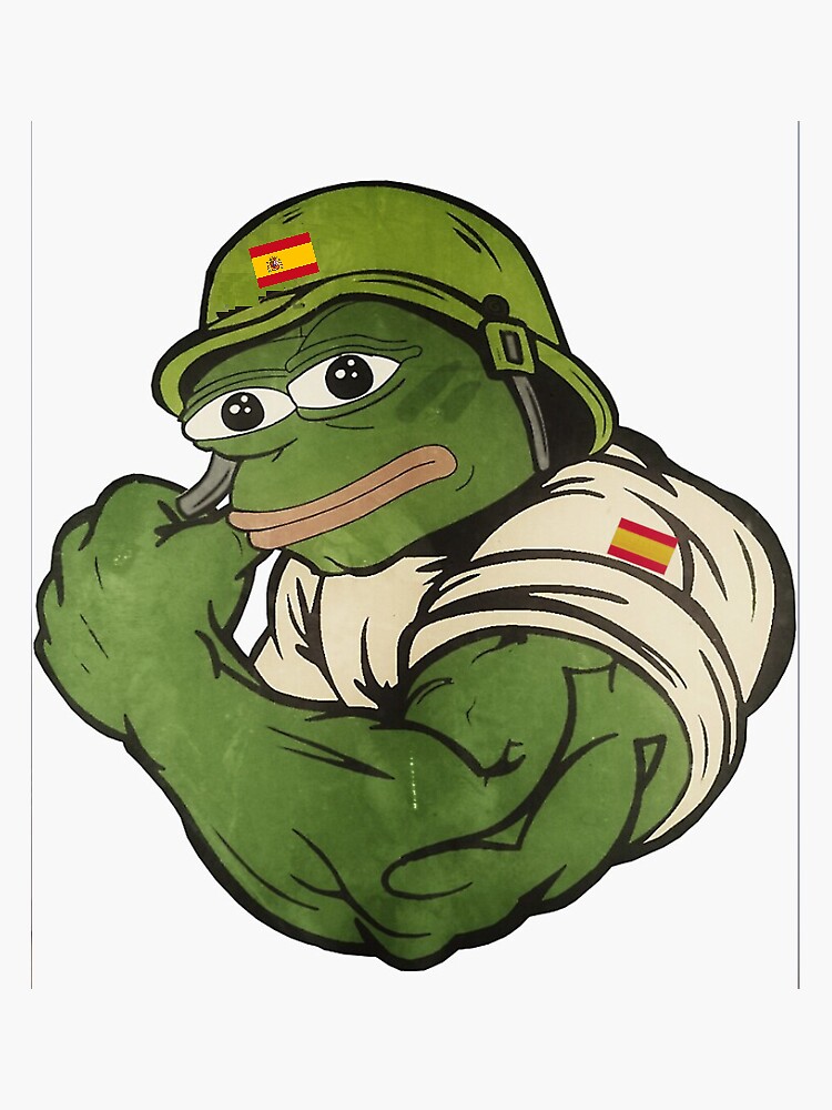 "Pepe Spanish Army" Sticker by marccaps | Redbubble