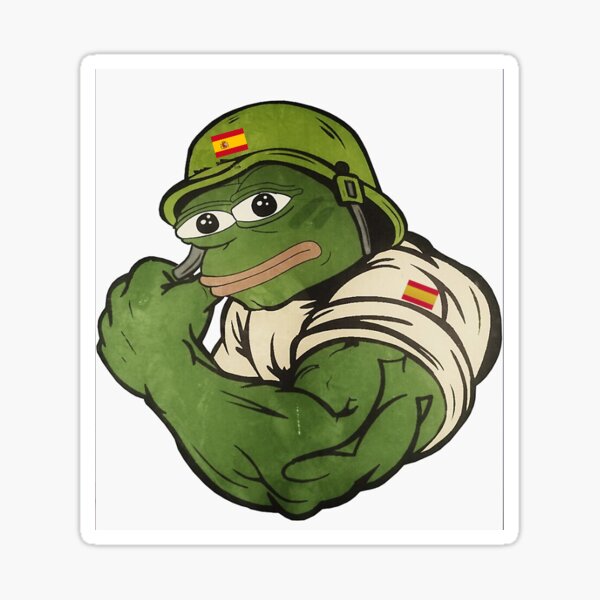 "Pepe Spanish Army" Sticker by marccaps | Redbubble