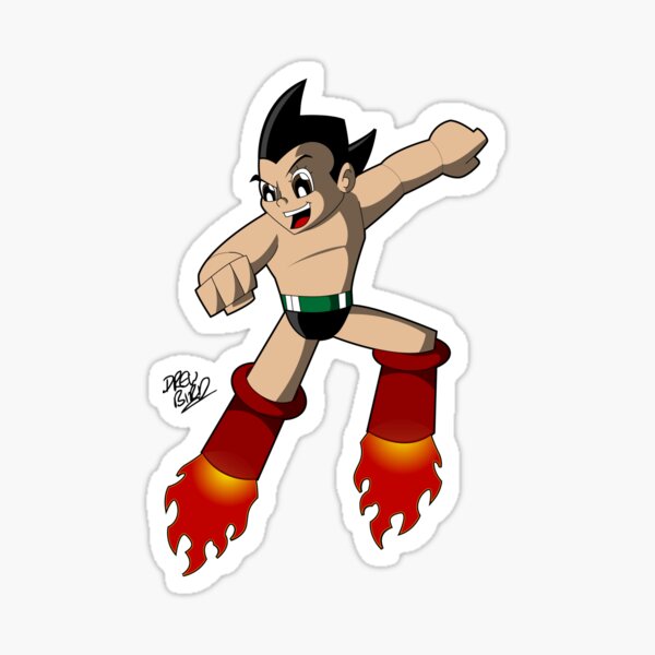 "Astro Boy" Sticker for Sale by DrewBird | Redbubble