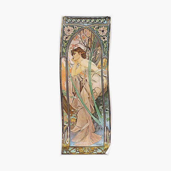 "Alphonse Mucha - Evening Reverie" Poster for Sale by artcenter | Redbubble
