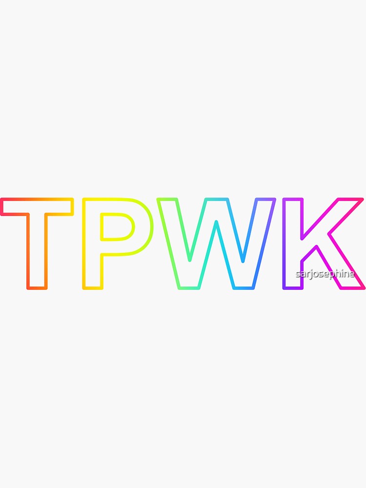 "tpwk" Sticker by sarjosephine | Redbubble