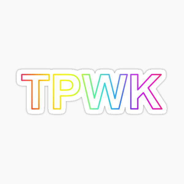 "tpwk" Sticker by sarjosephine | Redbubble