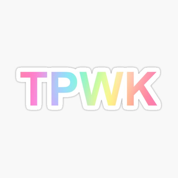 "tpwk" Sticker by sarjosephine | Redbubble