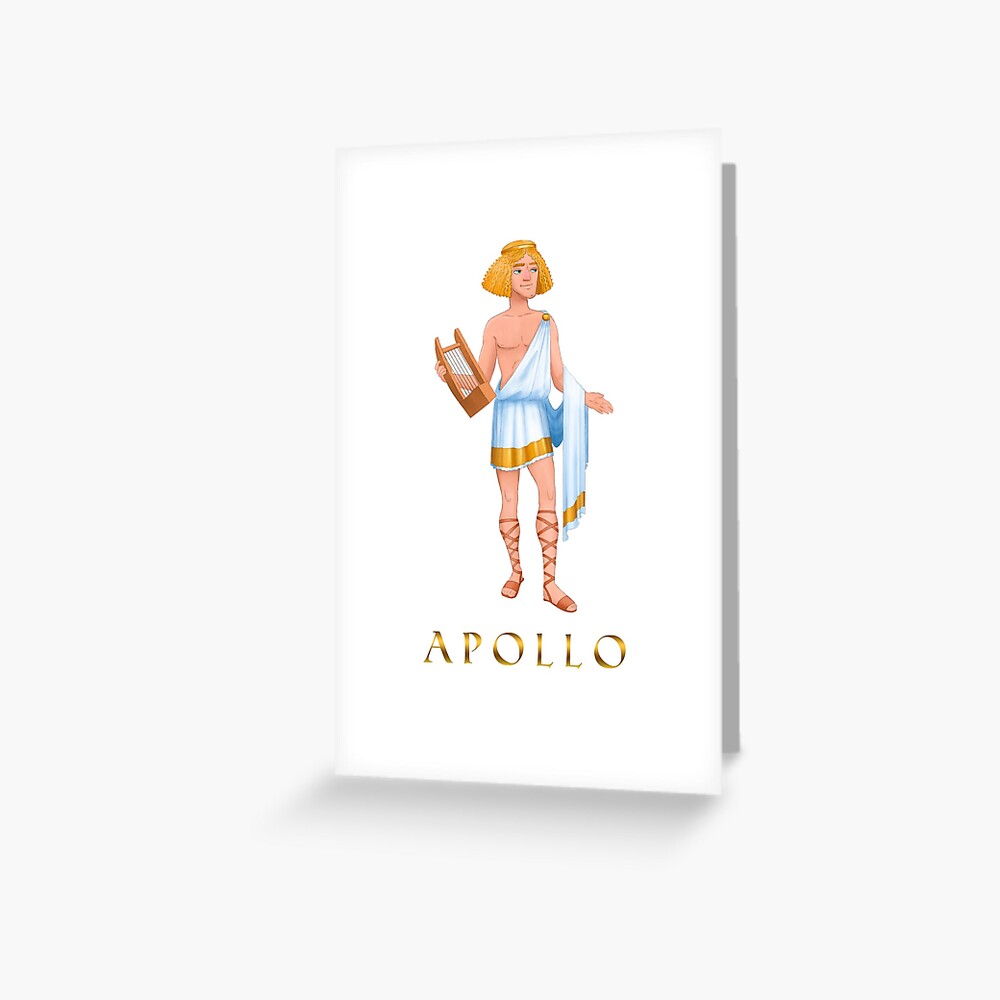 "Apollo Greek God" Greeting Card for Sale by Moviesinmyhead | Redbubble
