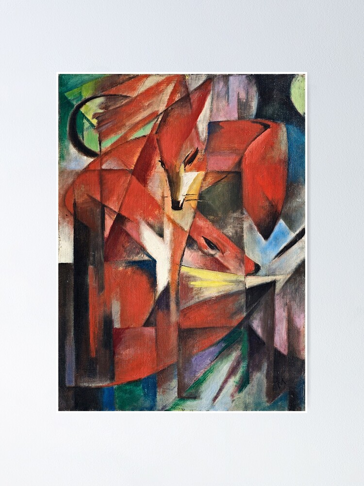 "Franz Marc - The Foxes (1913)" Poster by artcenter | Redbubble
