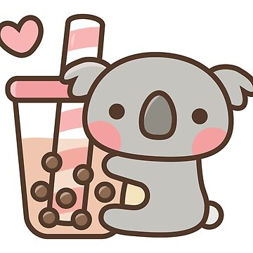 "Cute Koala Bear And Bubble Tea" Photographic Print for Sale by ...
