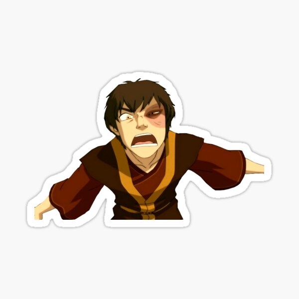 "Zuko here yelling" Sticker for Sale by Anime-Dude | Redbubble
