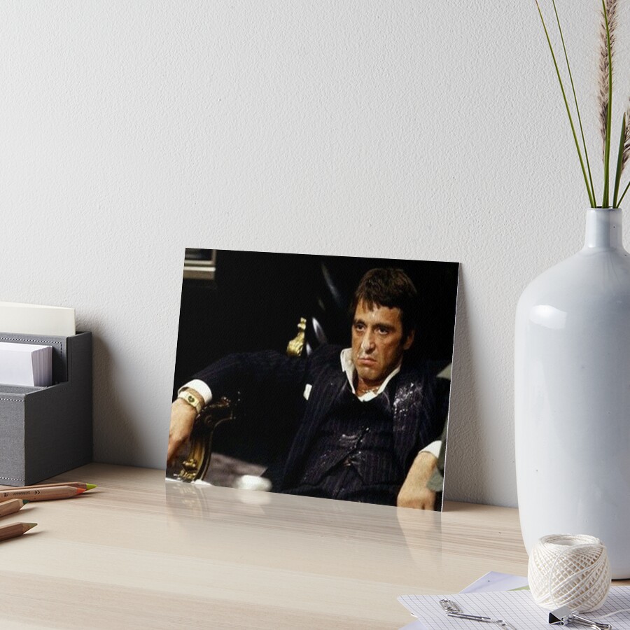 "tony montana scarface coke nose mood al pacino" Art Board Print for ...