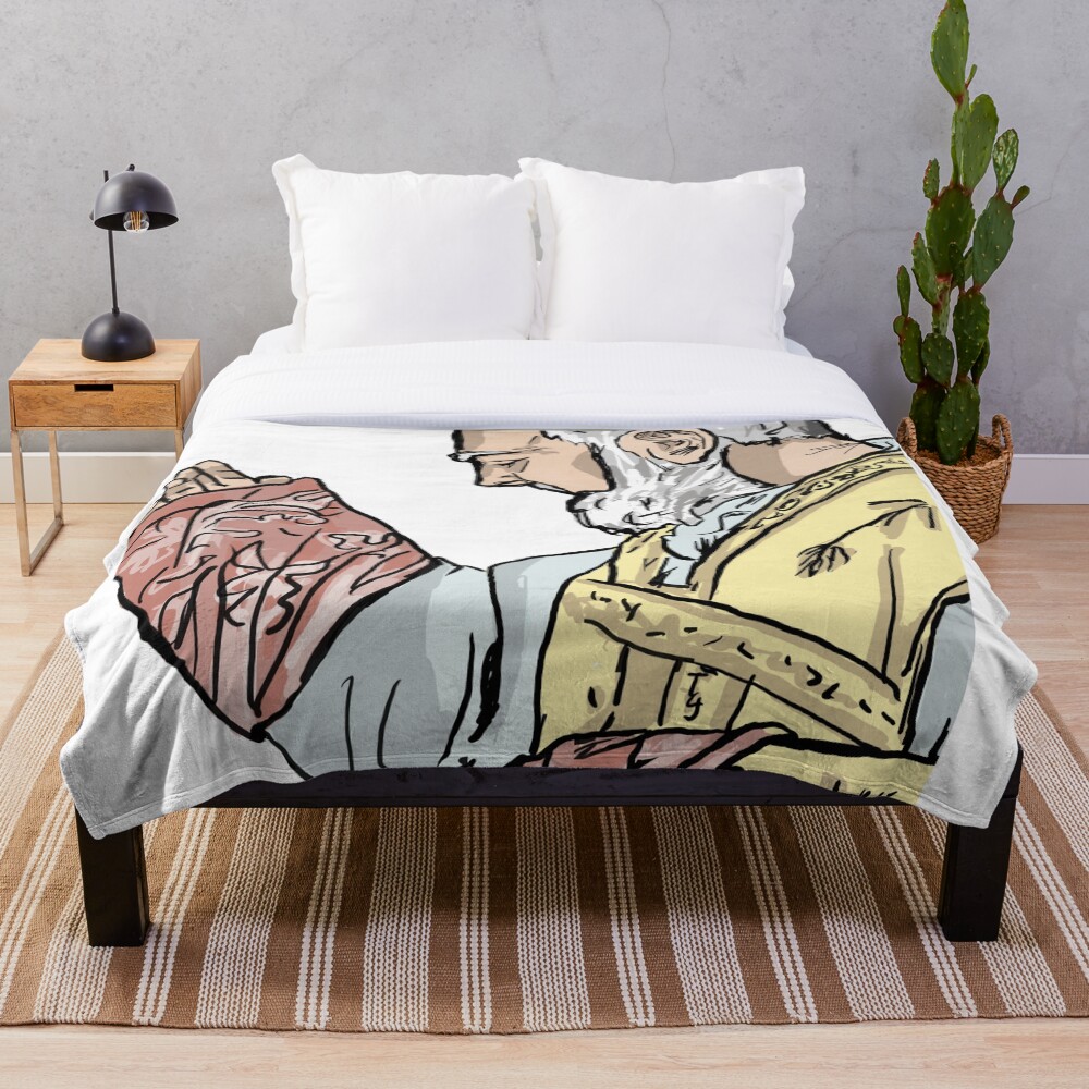 "St Padre Pio Series 1" Throw Blanket by katherineliart | Redbubble