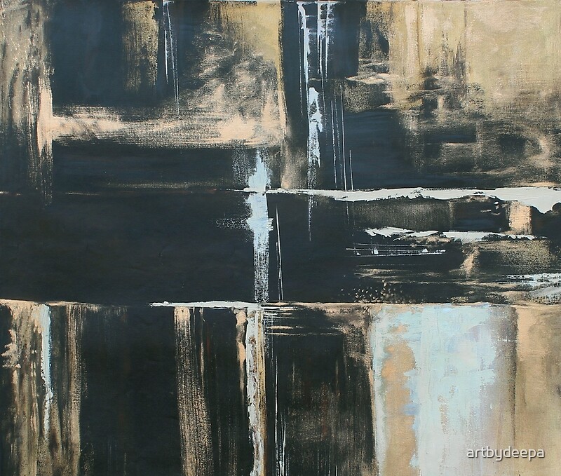 "Black and Golden Abstract Design " by artbydeepa | Redbubble