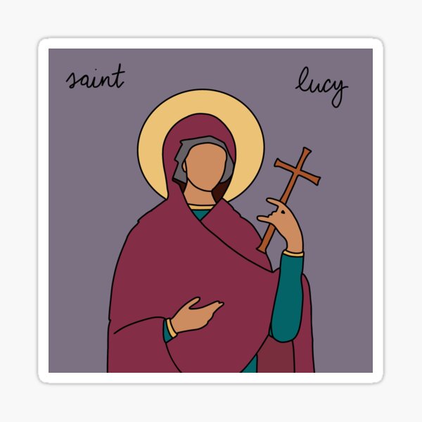 "Saint Lucy" Sticker for Sale by Katemumey | Redbubble
