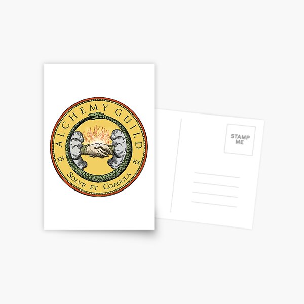 "Alchemy Guild Insignia" Postcard for Sale by Dennis William Hauck ...
