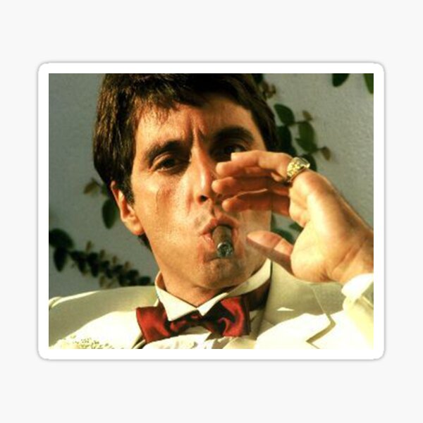"tony montana scarface movie al pacino boss suit cigar smoke smoking ...