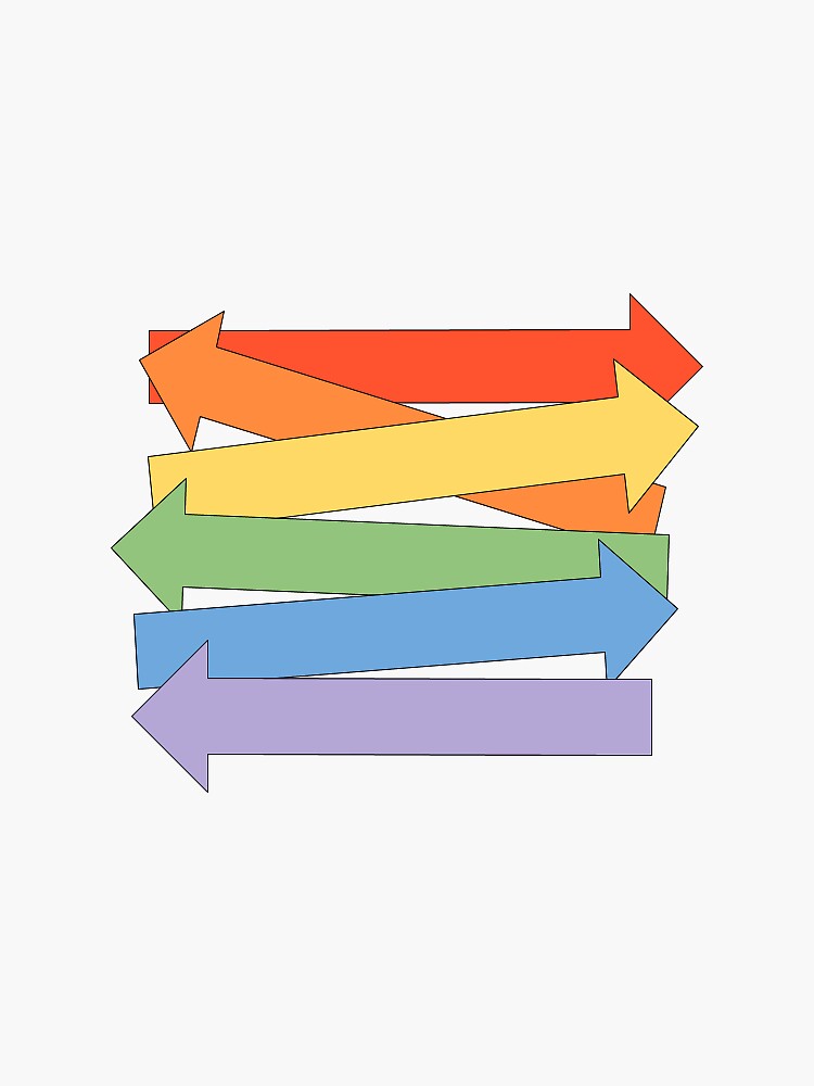 "Pride Arrow stripes" Sticker for Sale by rachmrrw | Redbubble