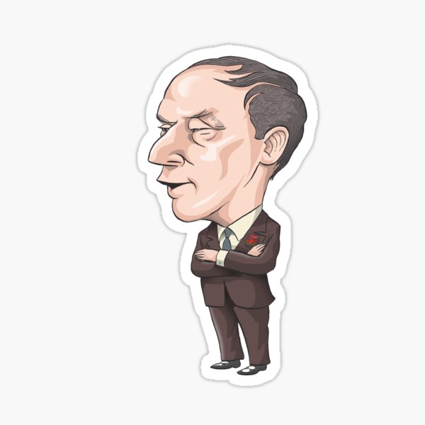 "Pierre Trudeau" Sticker for Sale by MacKaycartoons | Redbubble