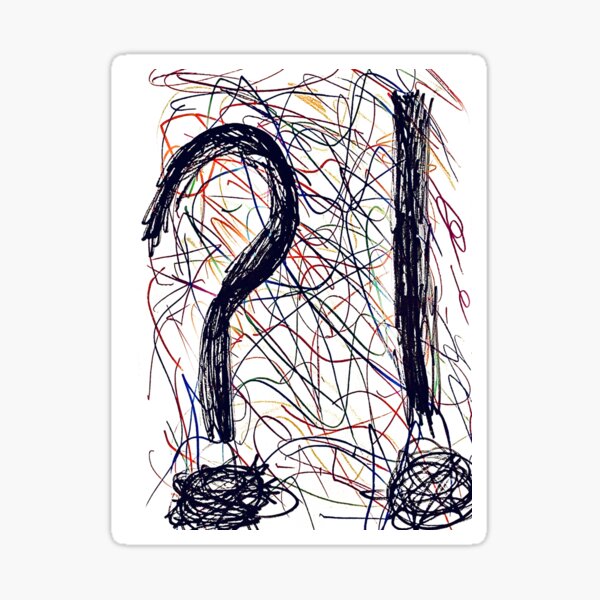 "Interrobang" Sticker by geminicollectiv | Redbubble