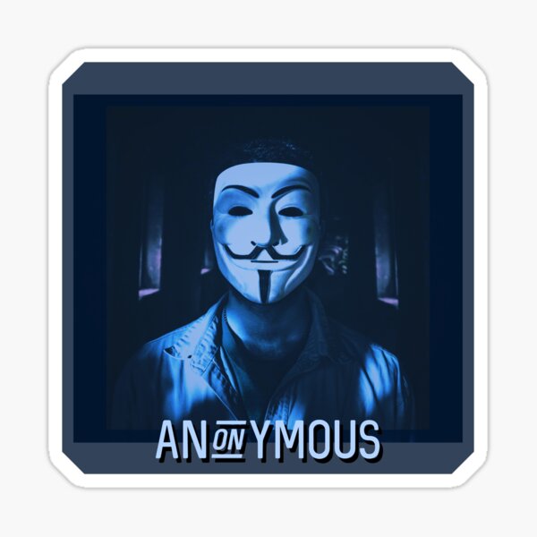 "Anonymous" Sticker by ak3shay | Redbubble