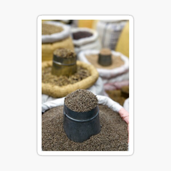 "Cumin Seeds Market Nepal" Sticker by OkanaganPhoto | Redbubble