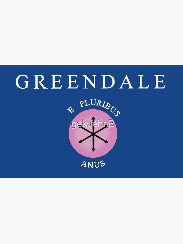 "Greendale Flag" Sticker by gekuehn2 | Redbubble