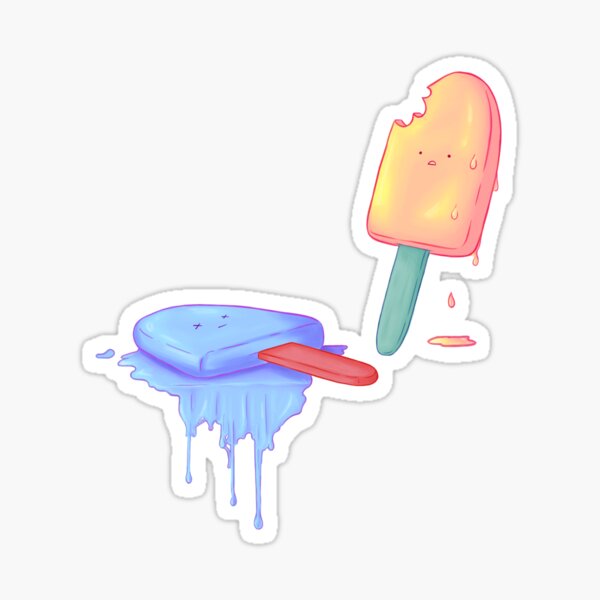 "Popsicles (Transparent)." Sticker for Sale by gbdraws | Redbubble