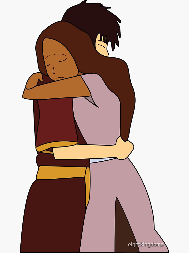 "Avatar- Zutara" Sticker for Sale by eightkingdoms | Redbubble