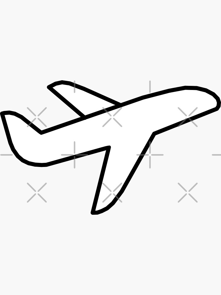"Simple airplane" Sticker for Sale by MelloOfficial | Redbubble