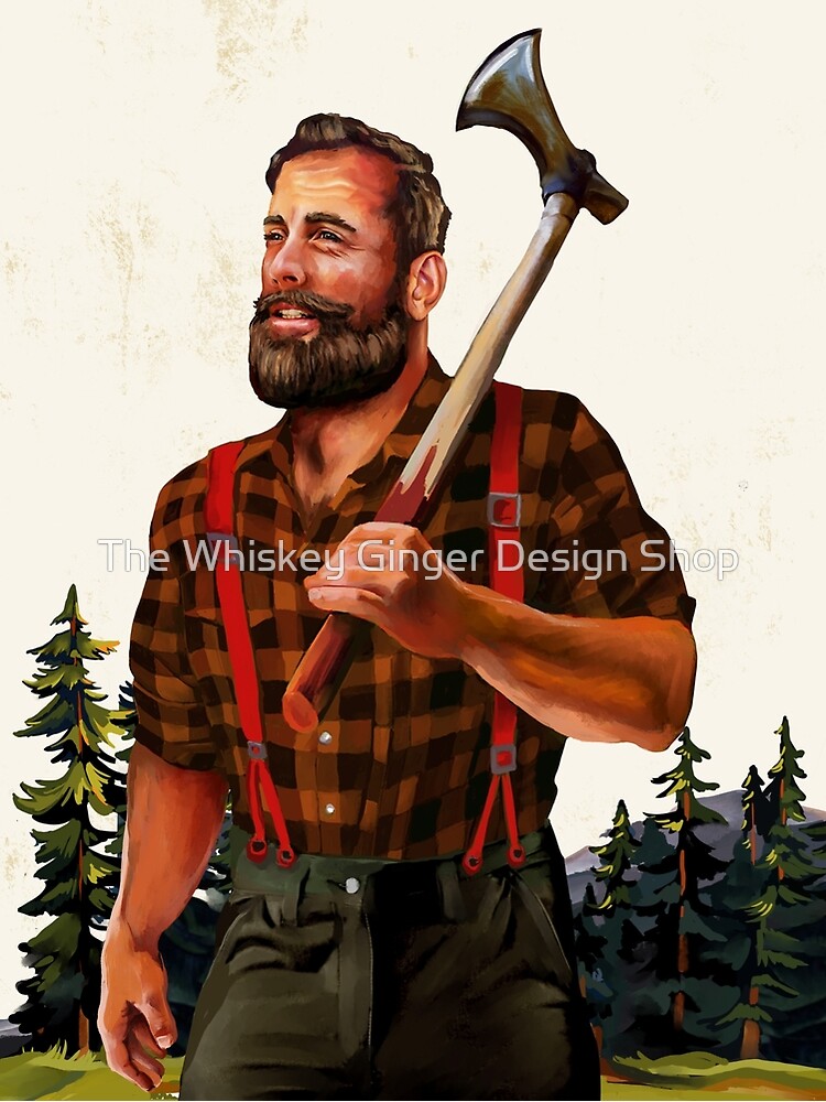 "Rugged Lumberjack Illustration" Poster for Sale by gramse212 | Redbubble