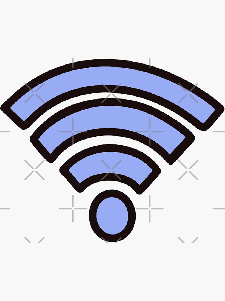 "Purple Wifi" Sticker by DolphinGirl2020 | Redbubble