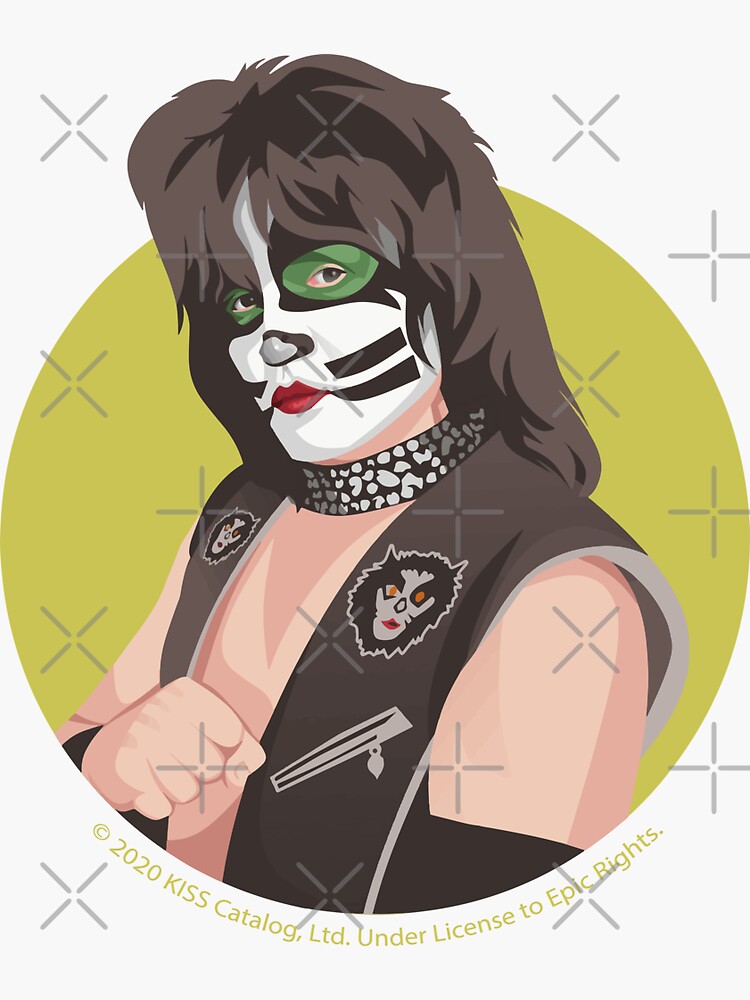 Pegatina «KISS - The Catman - Impresionante ilustración vectorial» de ...