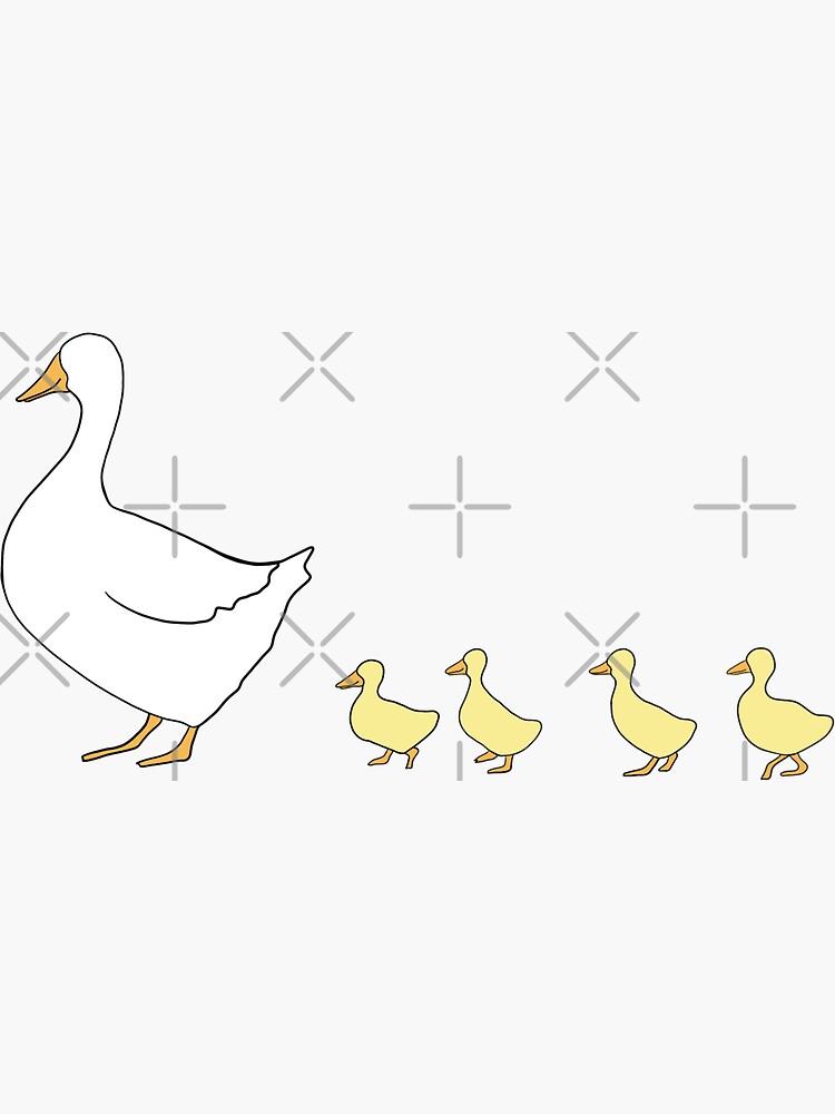 "Walking Ducks " Sticker by classyystickers | Redbubble